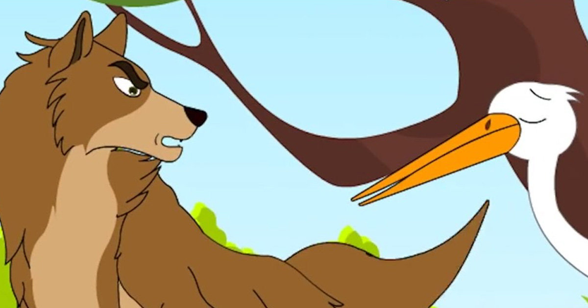 Aesop's Fable: The Wolf and the Bird