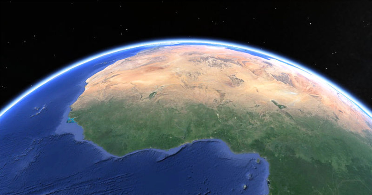 グーグル・マップの地球の眺め：3Dで世界をめぐる