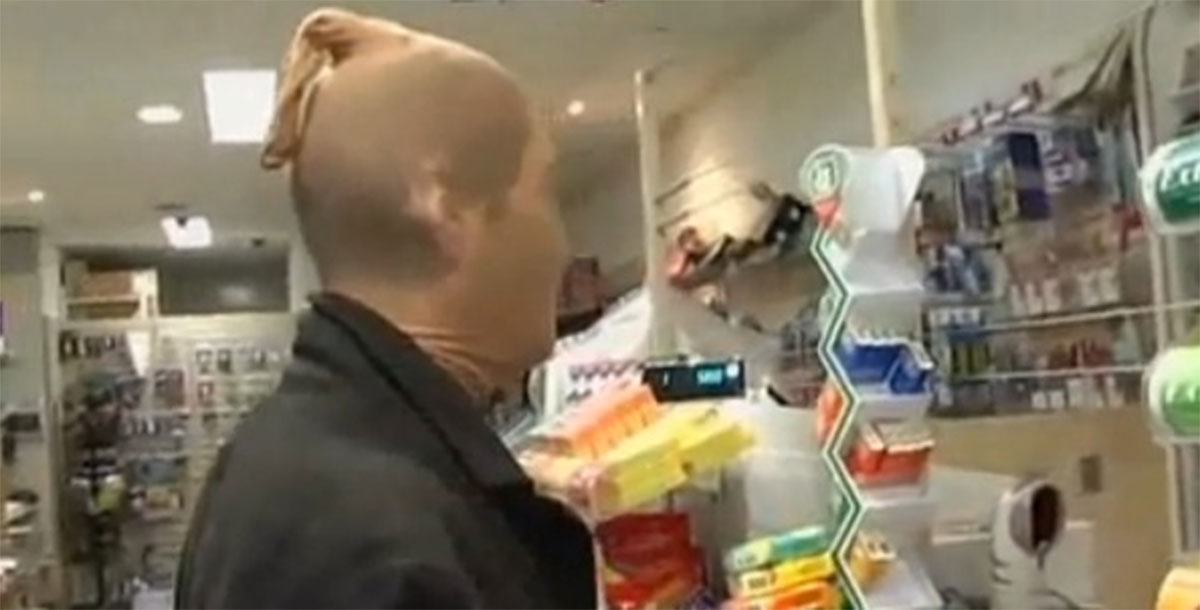 Buying Things Dressed as a Bank Robber