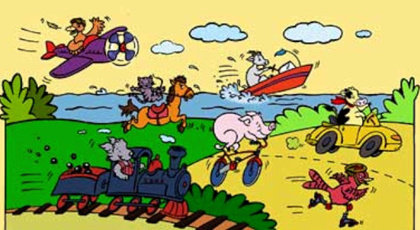 Animals Going on a Ride