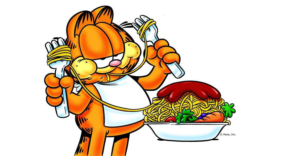 Garfield Loves to Eat