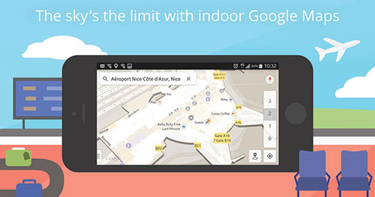 Google Maps in the Airport