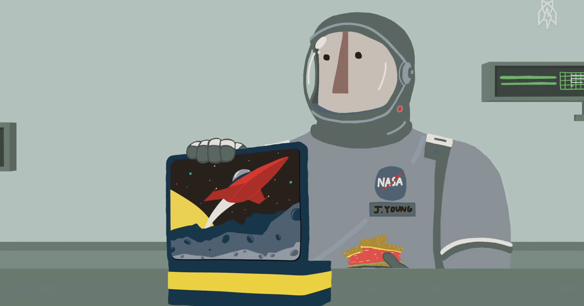 First Sandwich in Space