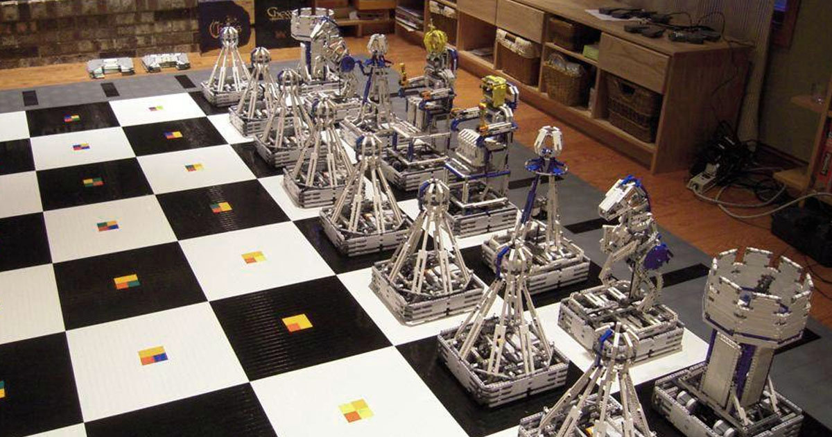 Giant Lego Chess Set