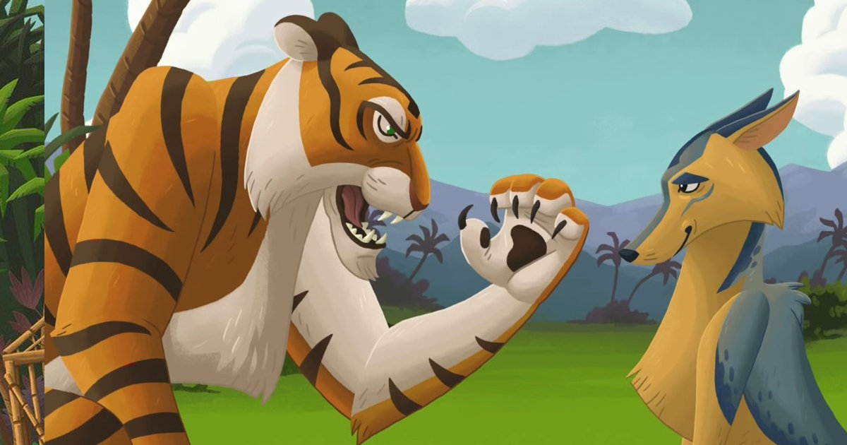 A Jackal Met a Man for the First Time