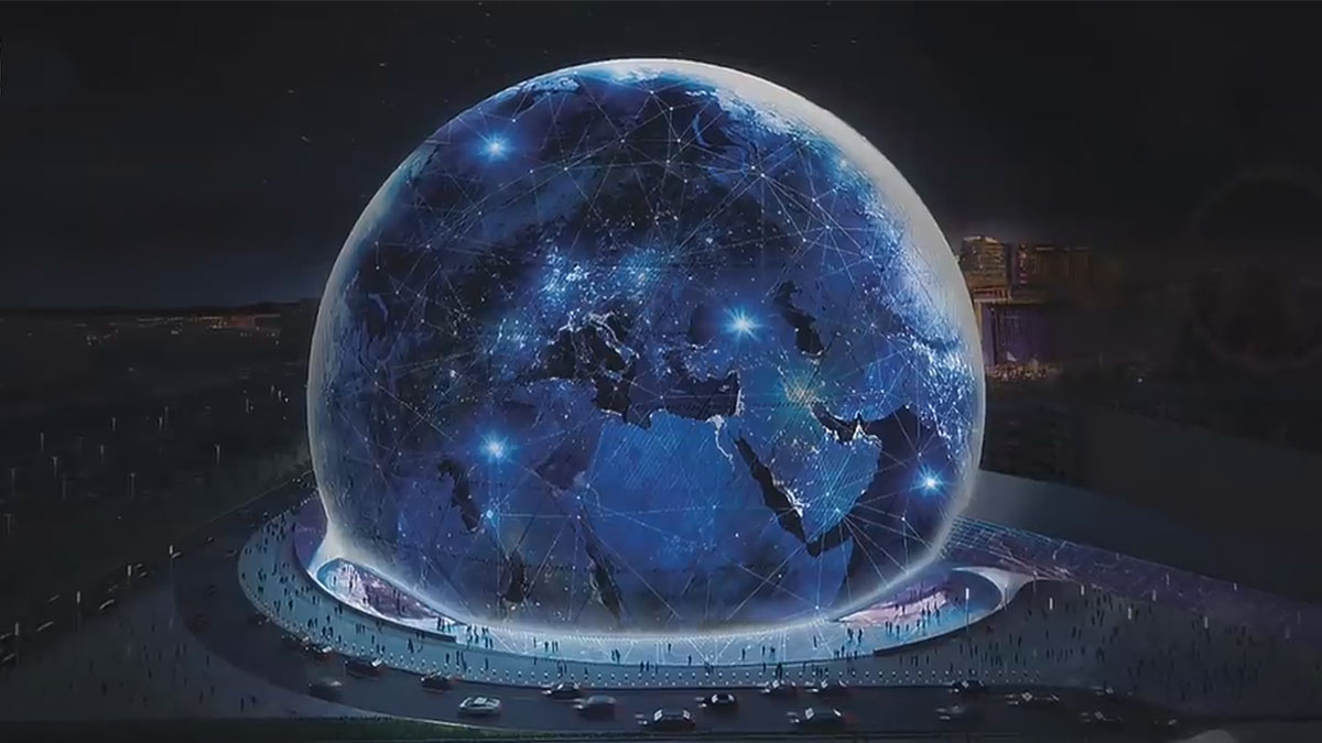 Las Vegas Builds the World's Largest Sphere