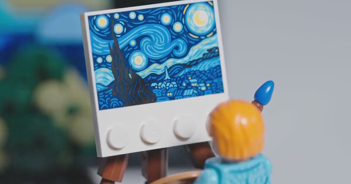 Building Van Gogh's "Starry Night" Lego Set