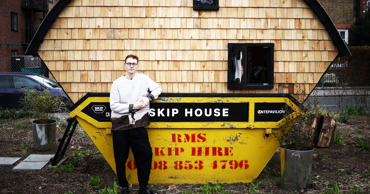 Living in a Converted Dumpster