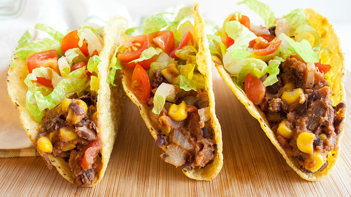 Tacos and Beans for Lunch
